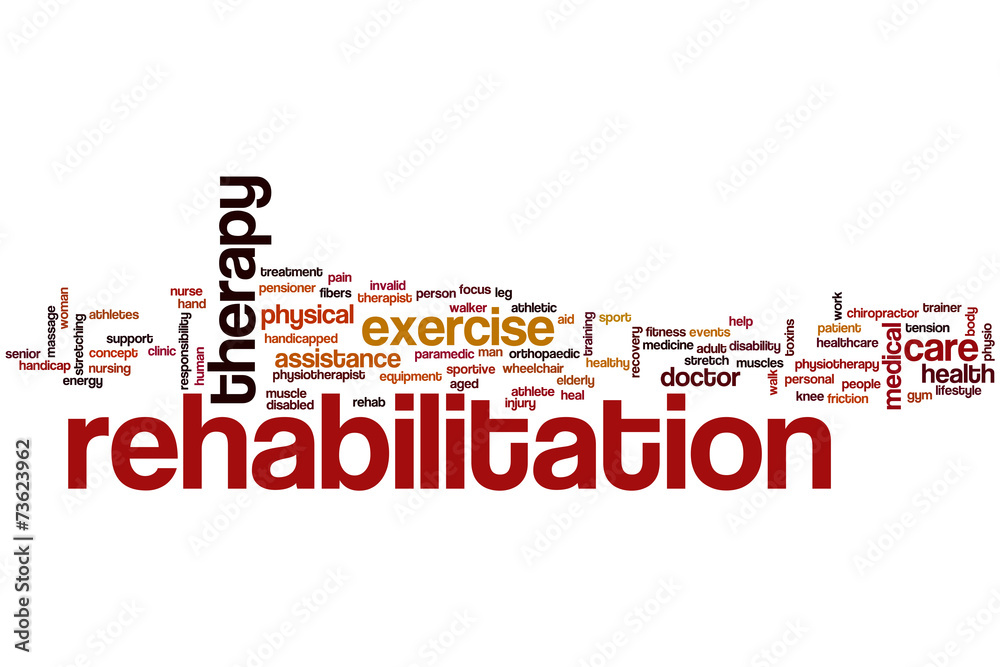 Rehabilitation Word Cloud Stock Illustration Adobe Stock