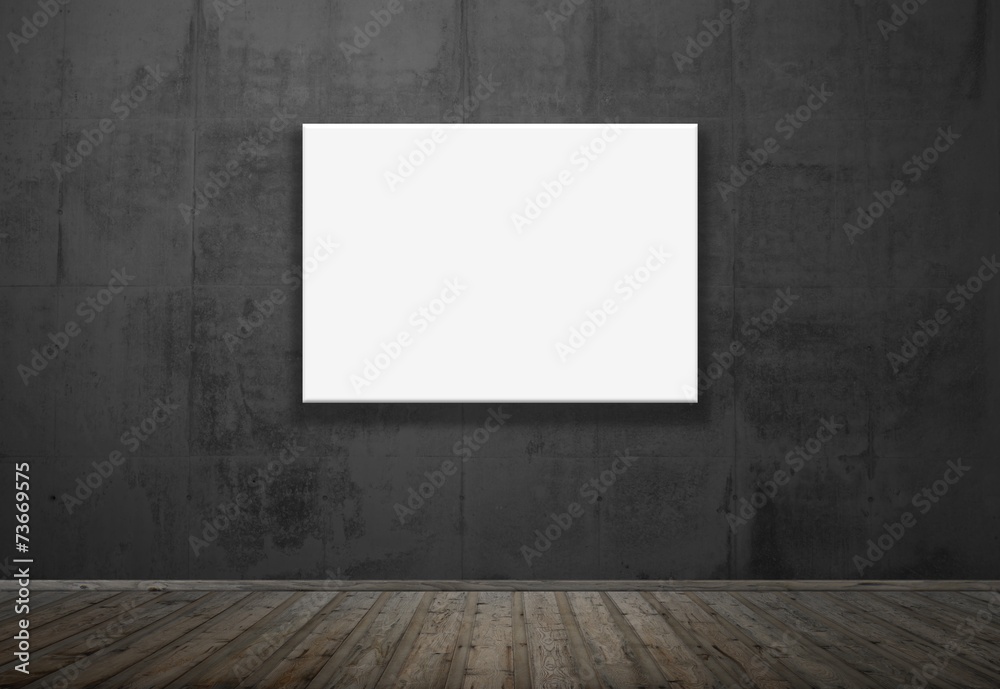 Leeres Bild an der Wand Stock-Illustration | Adobe Stock