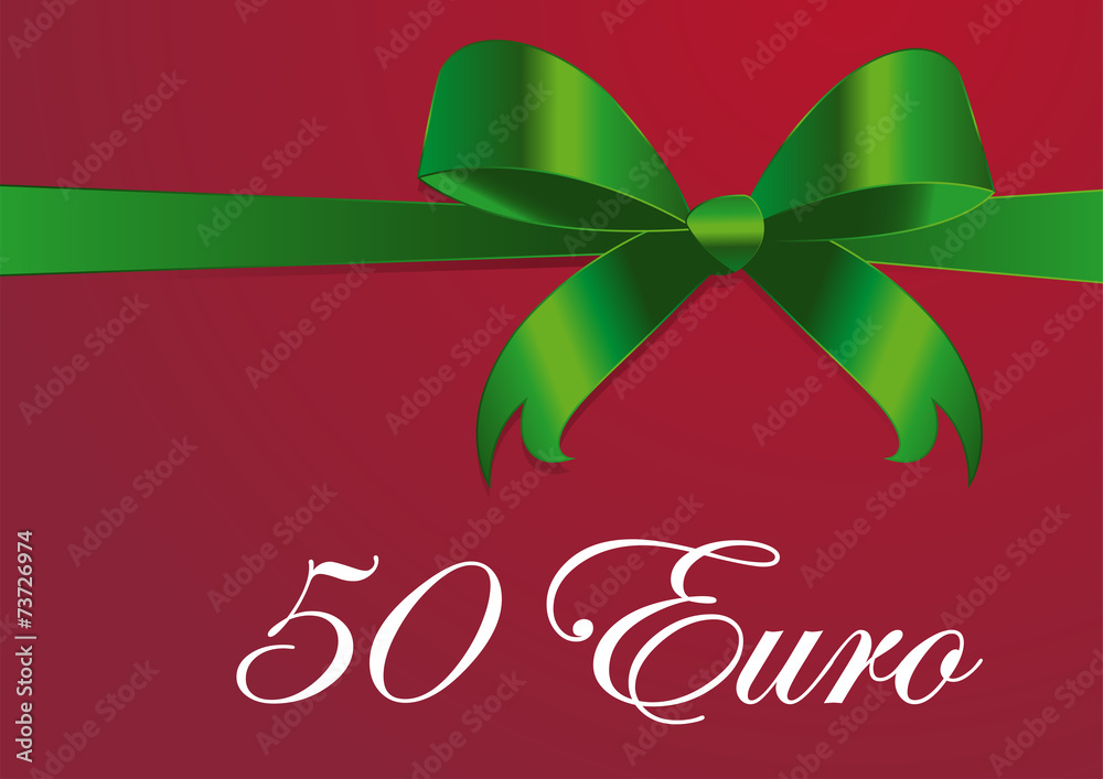 50 Euro Gutschein Stock Vector | Adobe Stock