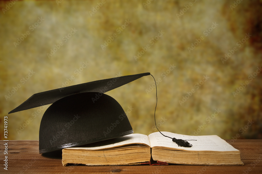 book and background Graduation Stock Photo | Adobe Stock