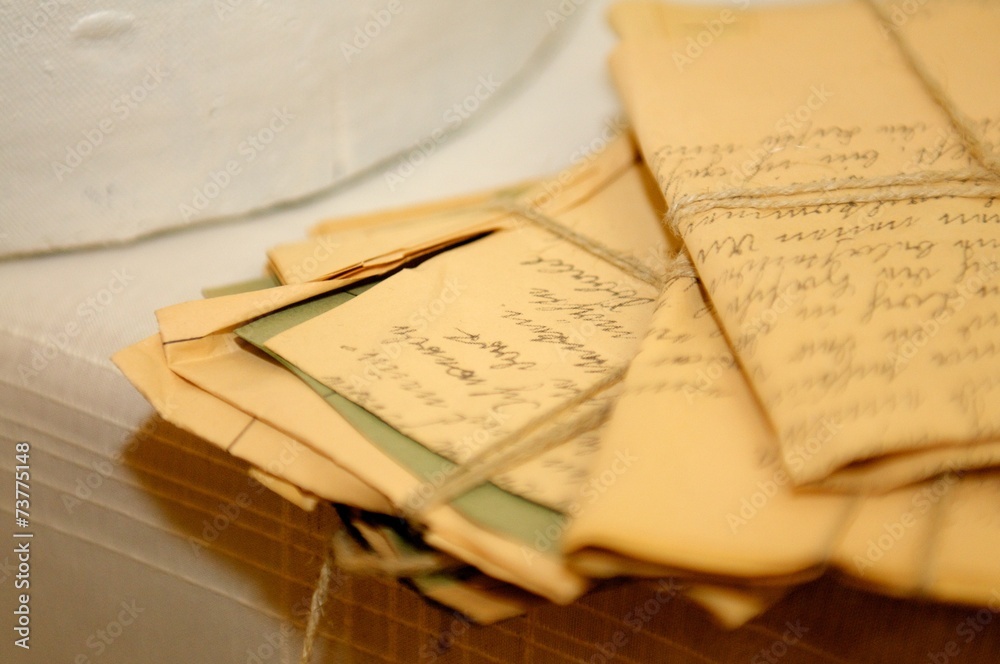 Alte Briefe Stock-Foto | Adobe Stock