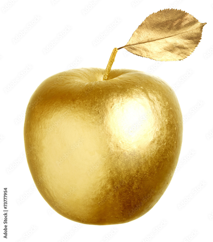Gold apple Stock Photo | Adobe Stock