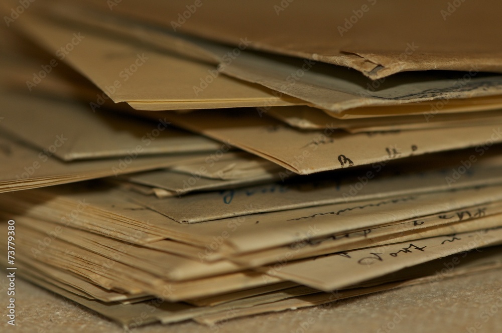 Alte Briefe Stock-Foto | Adobe Stock