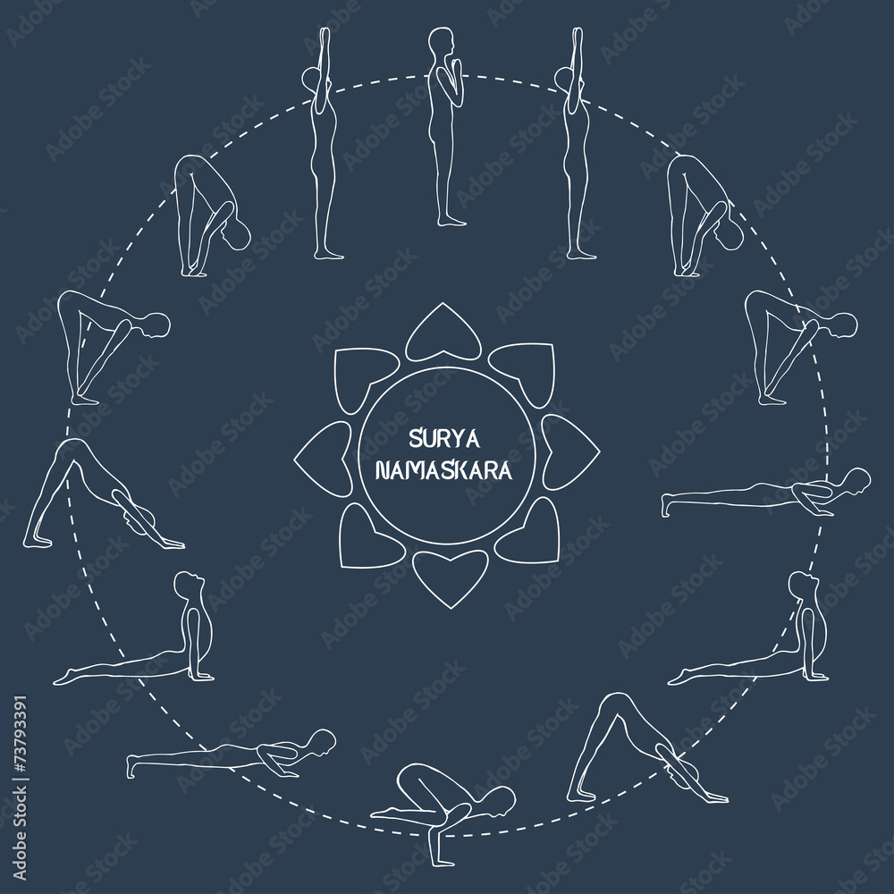 Sun Salutation Silhouette