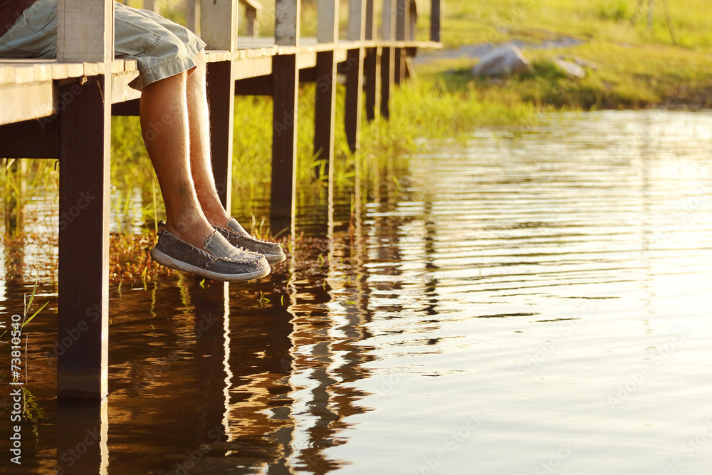 Legs Dangling Stock Foto Adobe Stock