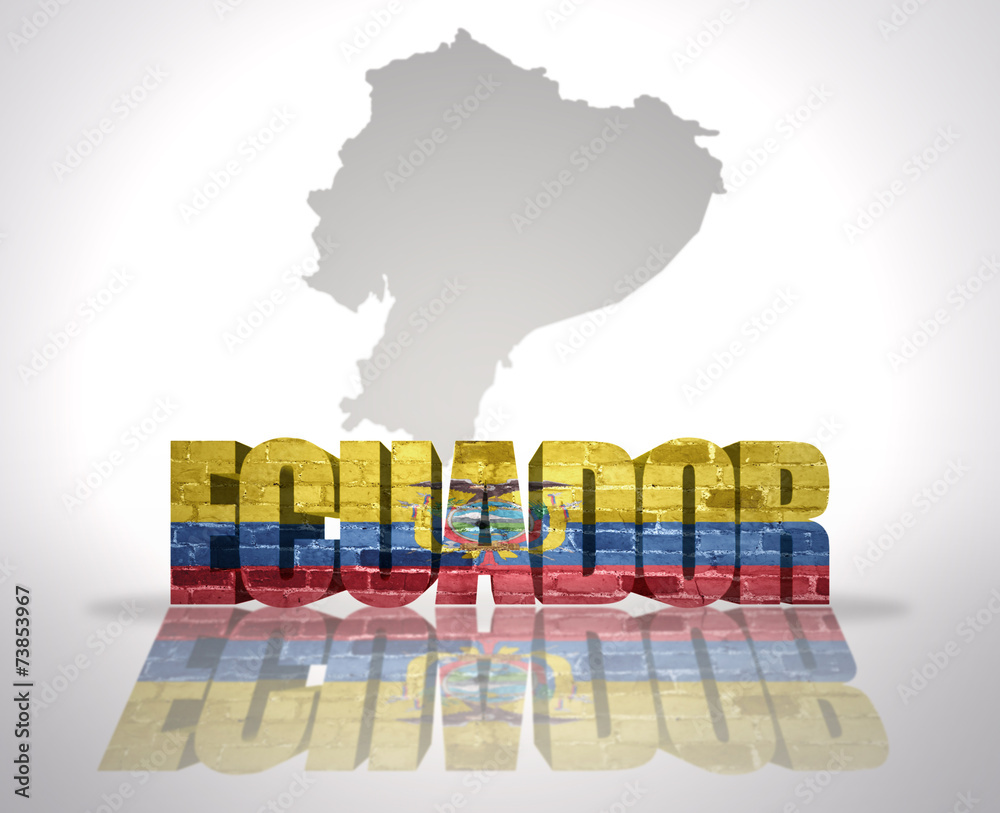 Word Ecuador on a map background Stock Illustration | Adobe Stock