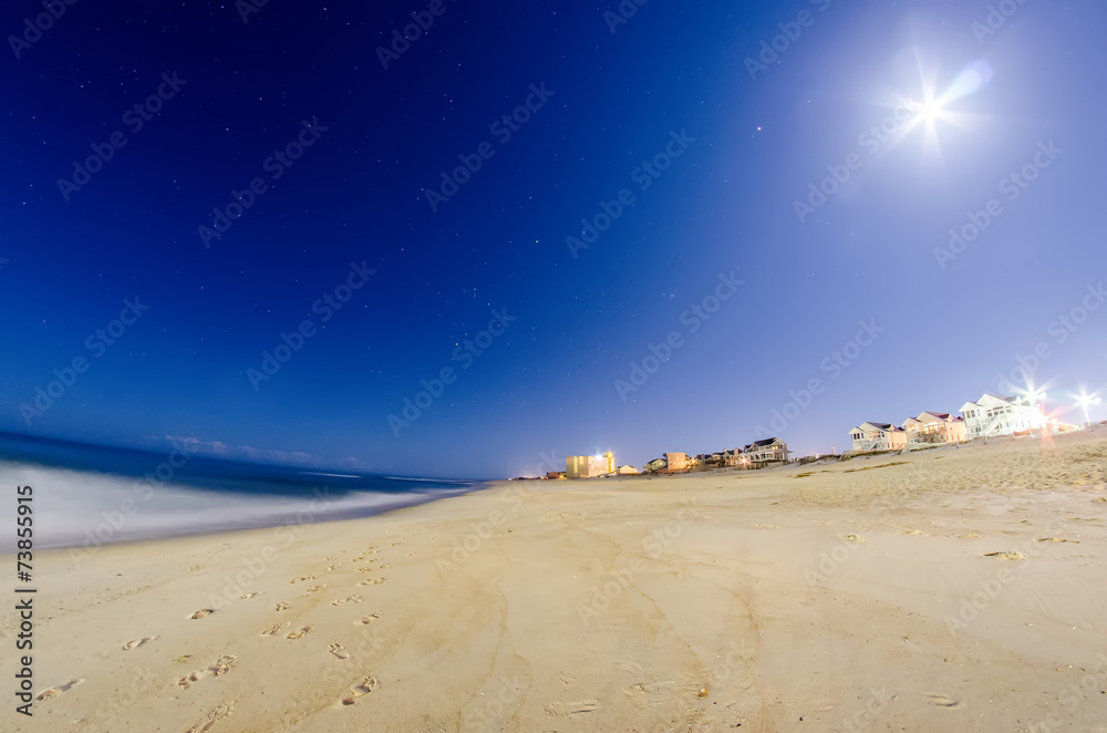 destin florida night beach scenes Stock Photo | Adobe Stock