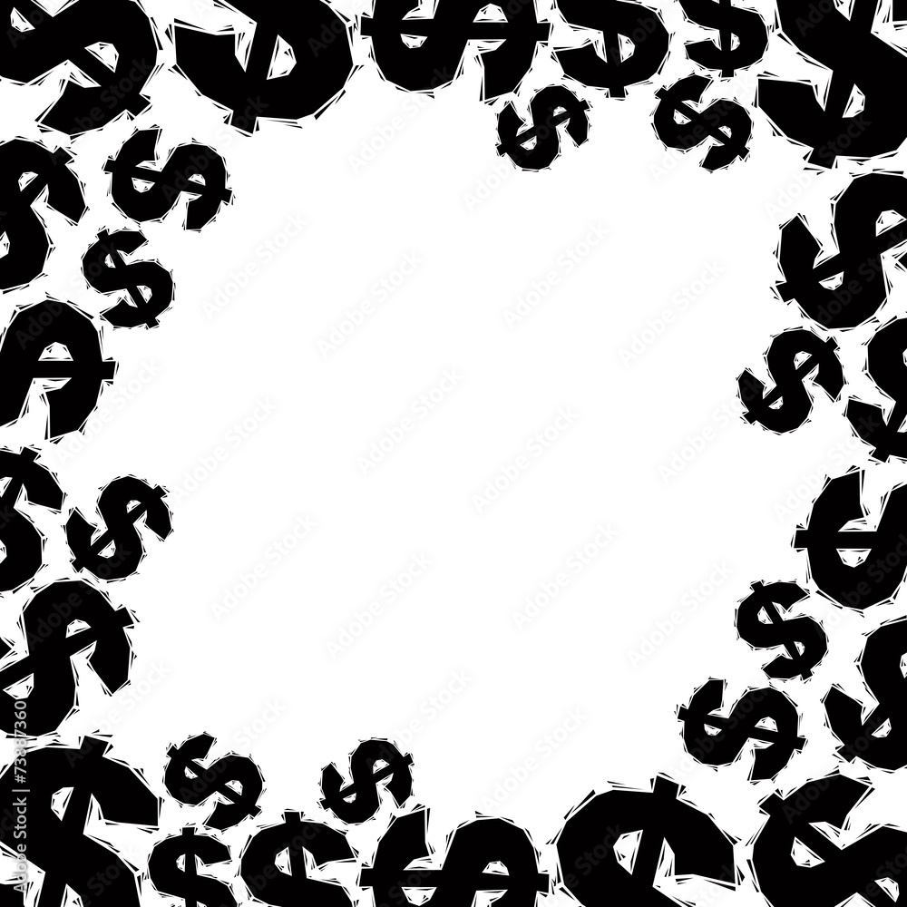 Dollar Signs Border