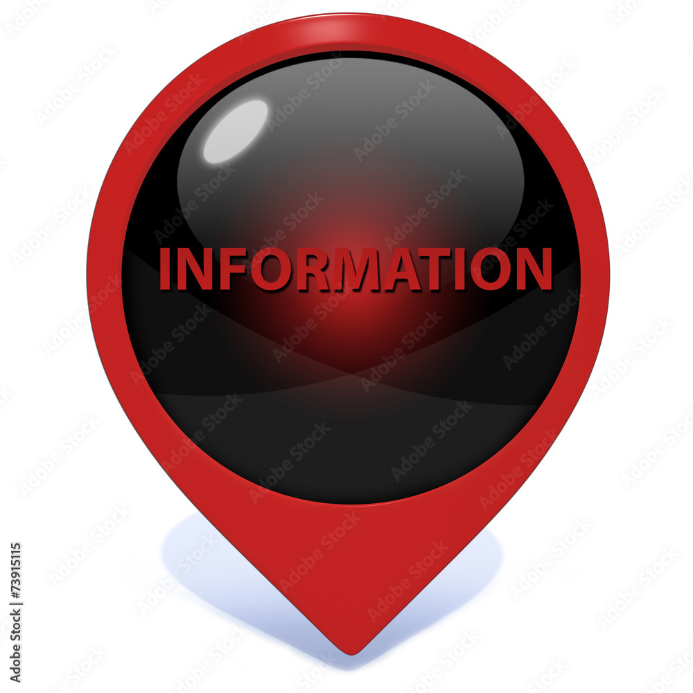 information pointer icon on white background Stock Illustration | Adobe ...