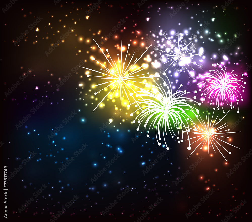 fireworks background Stock Vector | Adobe Stock