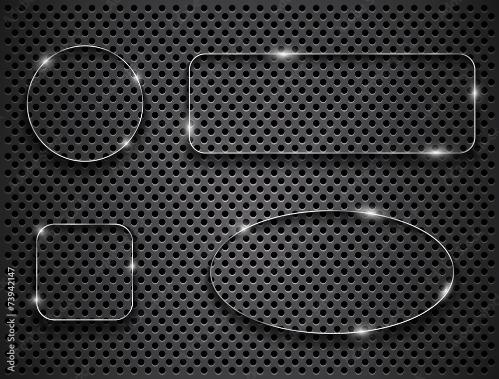 Metallic shapes Stock Vector | Adobe Stock