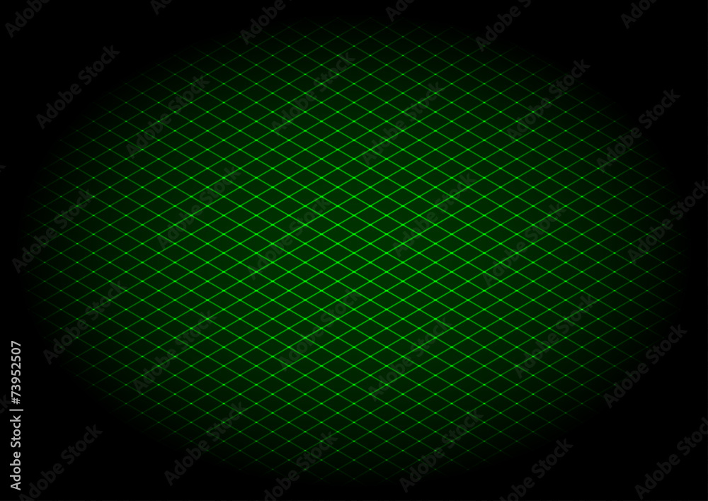 Green laser grid diagonal in elipse Stock Vector | Adobe Stock