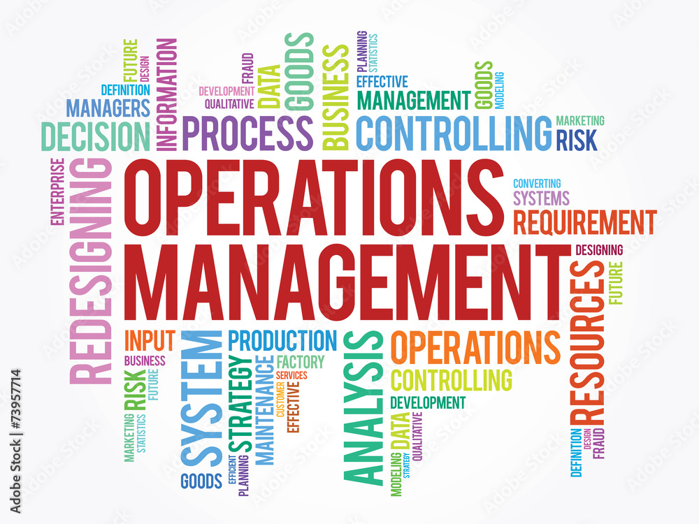Word cloud of Operations Management related items Stock Vector | Adobe ...