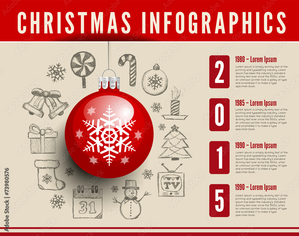 Christmas infographics Stock Illustration | Adobe Stock