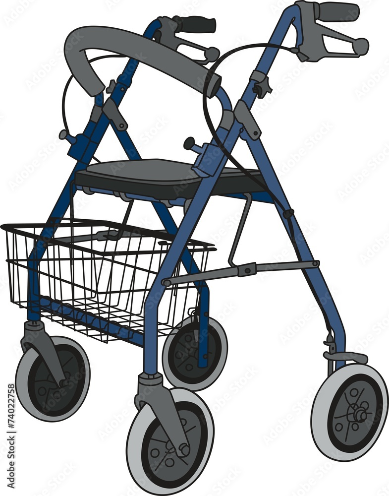 Rollator02EG2 Stock-Vektorgrafik | Adobe Stock