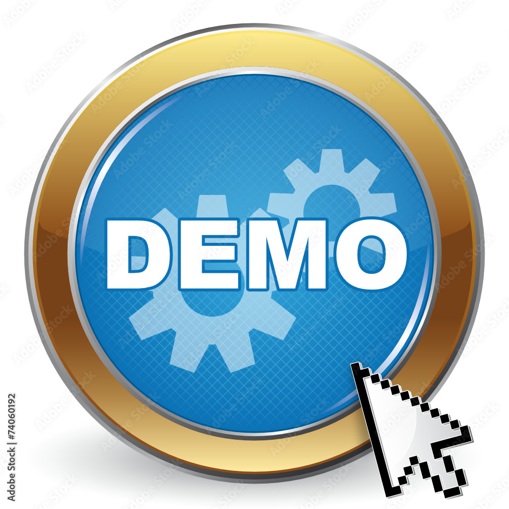 DEMO ICON Stock Vector | Adobe Stock
