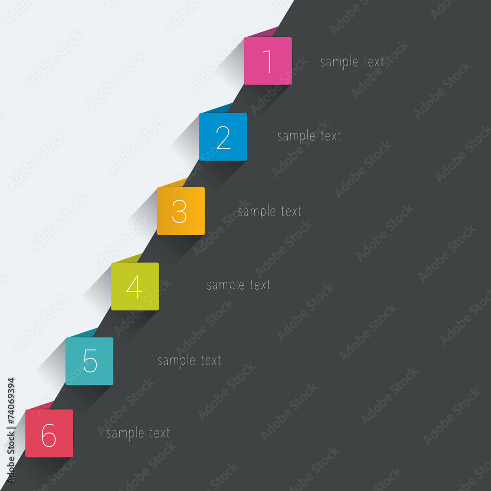 Timeline. Step by step template. Infographic. Stock Vector | Adobe Stock