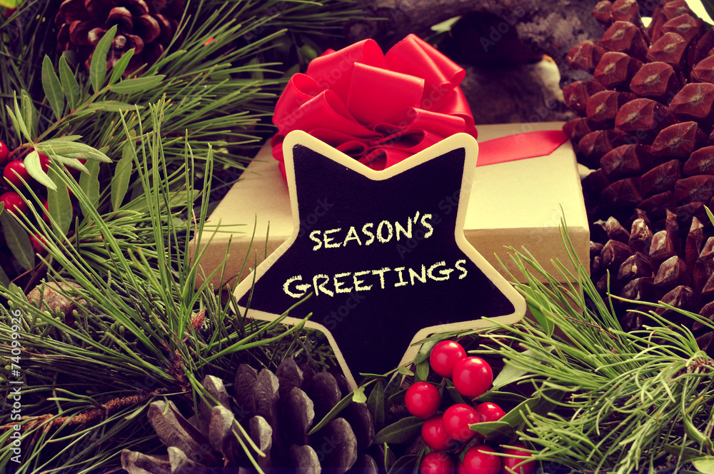 seasons greetings Stock Photo | Adobe Stock