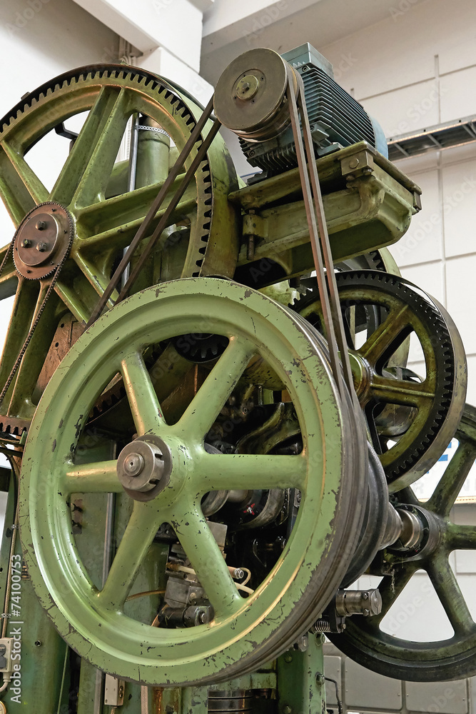 Old industrial machine Stock Photo | Adobe Stock