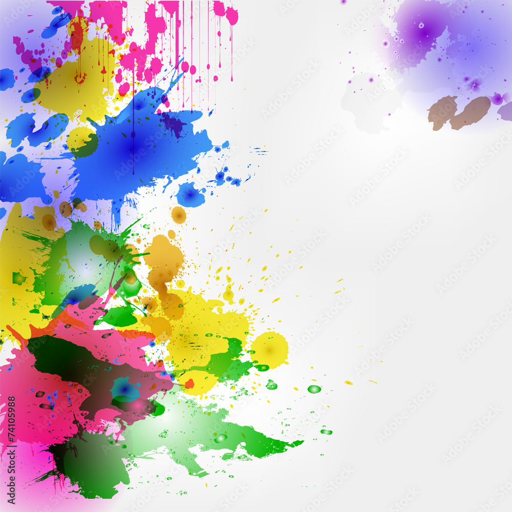 colored blots Stock Vector | Adobe Stock