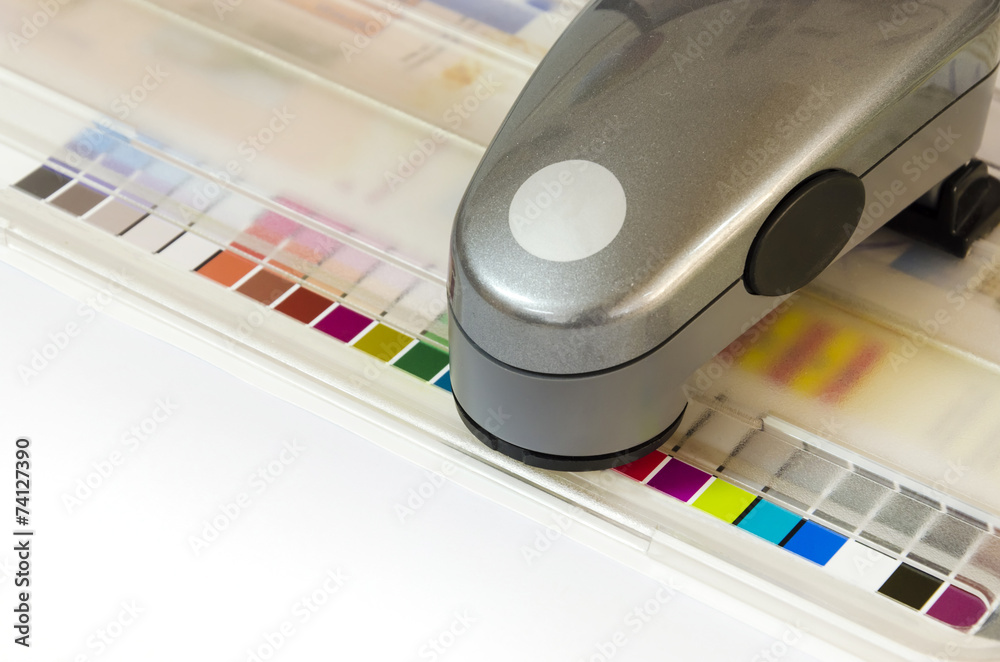 Print Spectrophotometer on Chart color control measurement Stock Photo ... Print Spectrophotometer on Chart color control measurement Stock Photo ...