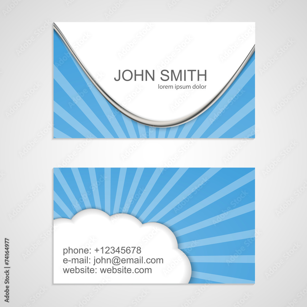 Vector creative business cards. Stock Vector | Adobe Stock