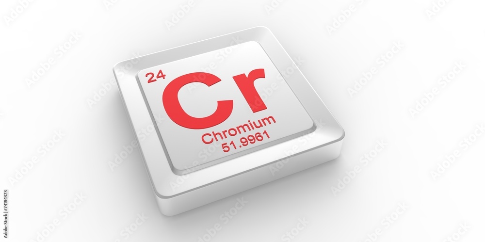 Cr symbol 24 for Chromium chemical element of the periodic table Stock ...