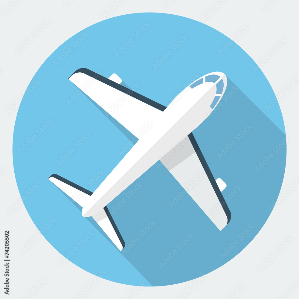 Vector airplane icon Stock Vector | Adobe Stock