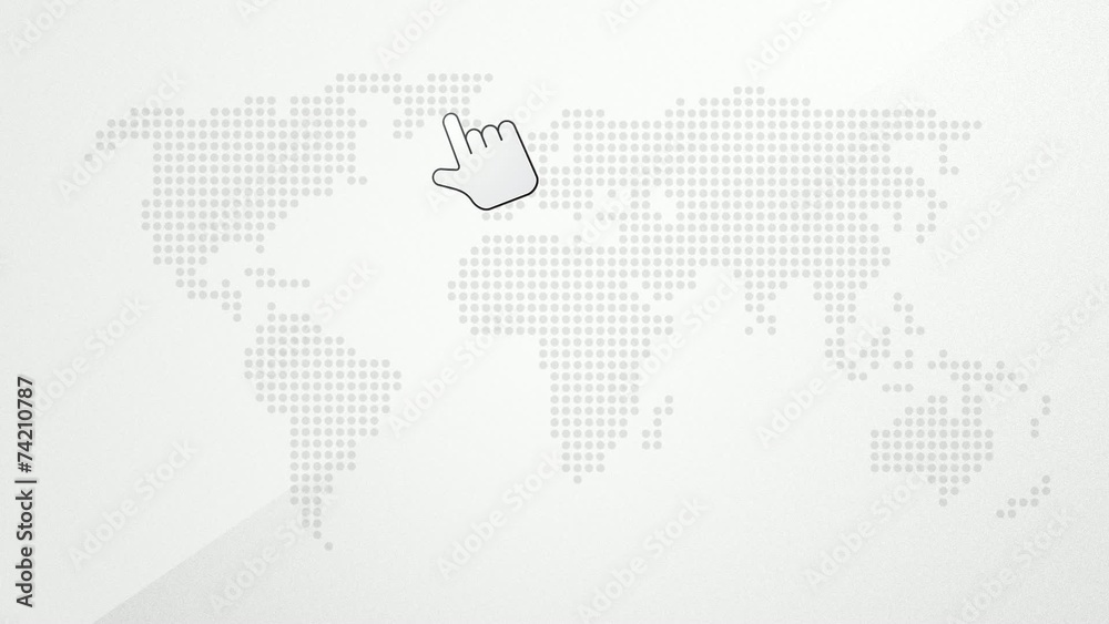 global color map of the world with highlight the continent vídeo do ...