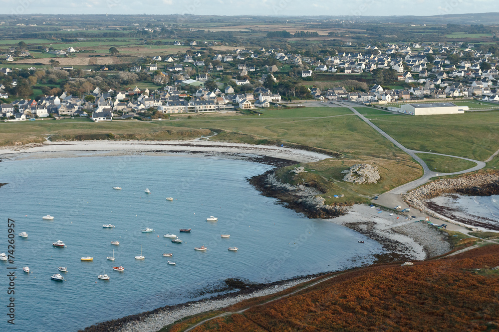 Porspoder, Bretagne Finistère vue du ciel Stock Photo | Adobe Stock