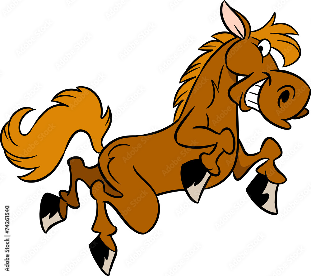 cartoon horse Stock Vector | Adobe Stock