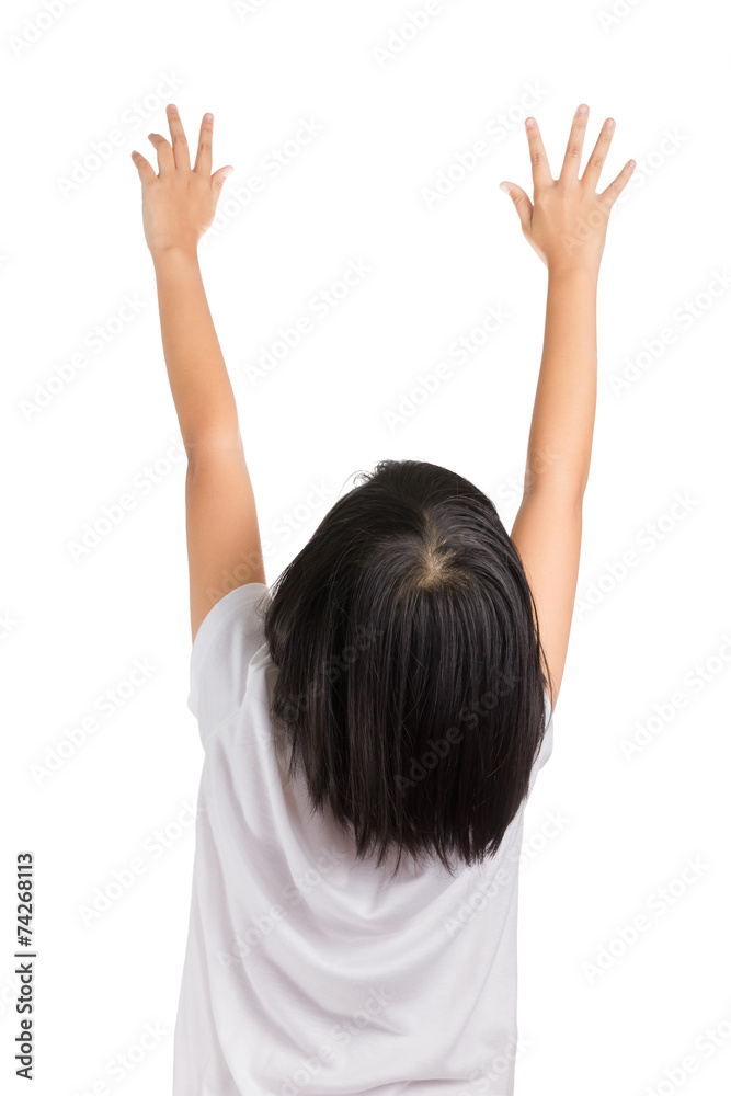 Little Girl Reaching Up