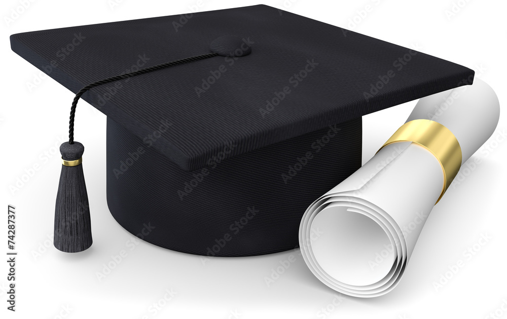 Abschluss Diplom Stock Illustration | Adobe Stock
