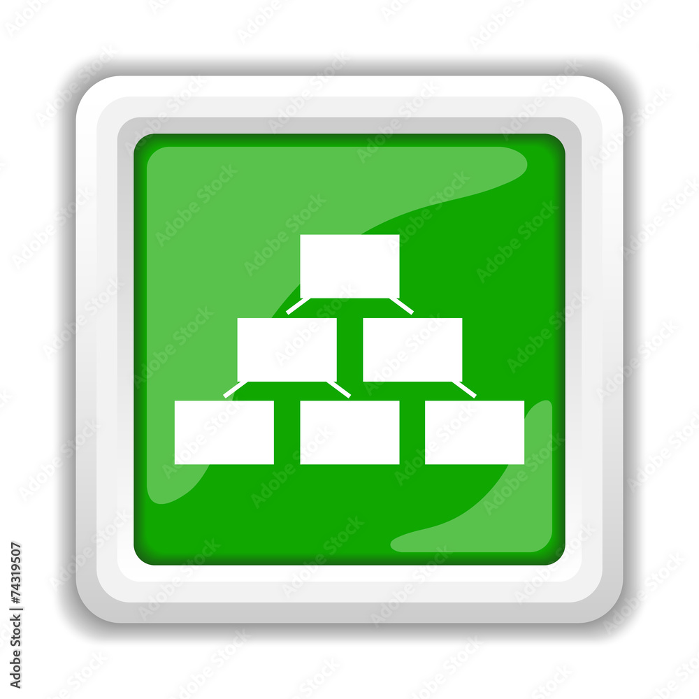 Organizational chart icon Stock Illustration | Adobe Stock