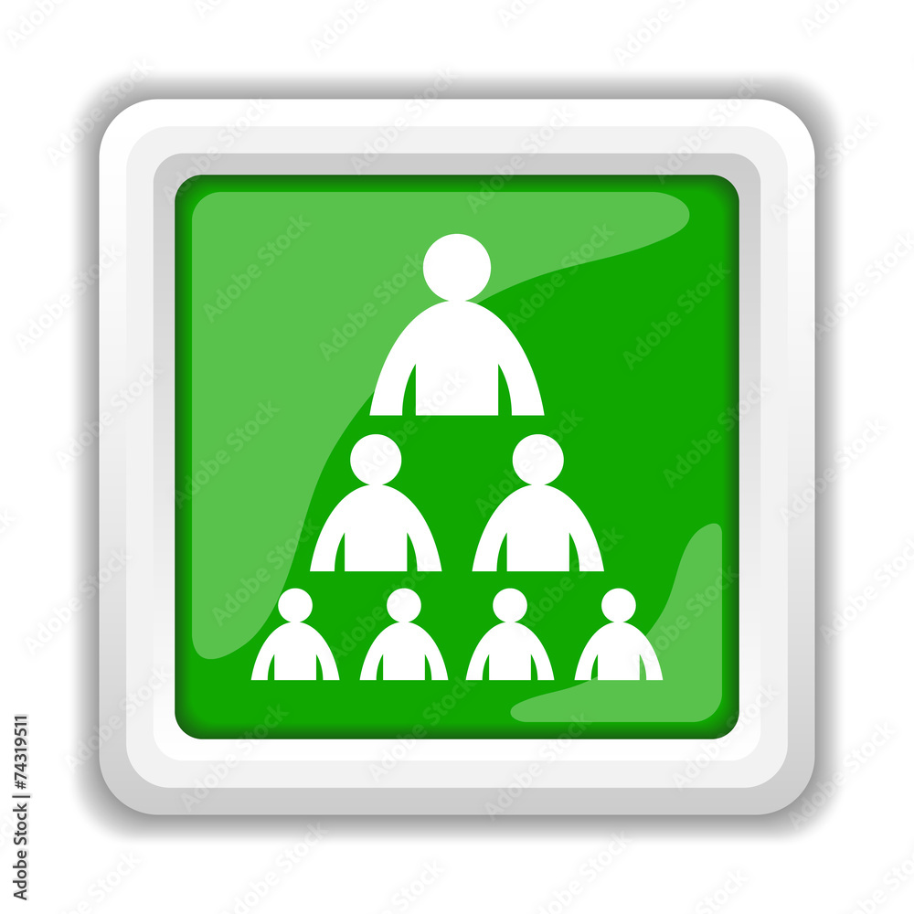 Organizational chart with people icon Stock Illustration | Adobe Stock