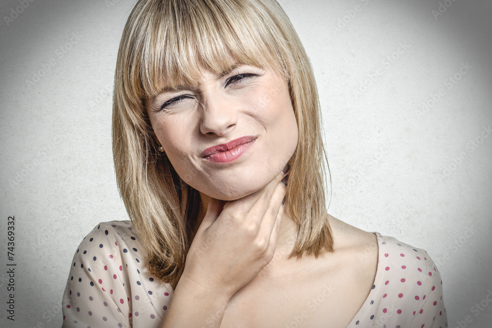 Halsweh Stock-Foto | Adobe Stock