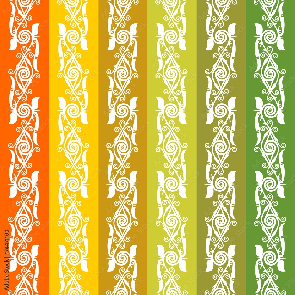 Dayak Pattern Wallpaper 3 Stock Vector | Adobe Stock