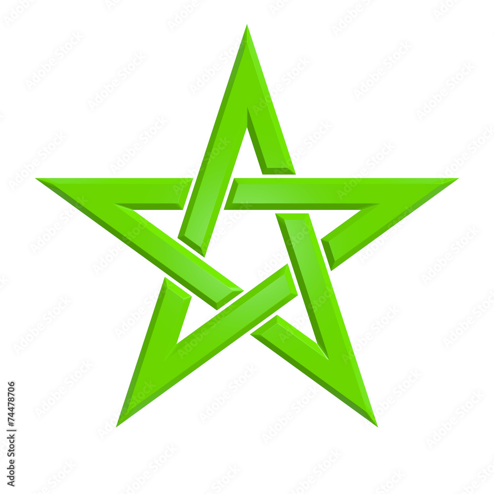 Pentagram - 005B - Green Stock Illustration | Adobe Stock