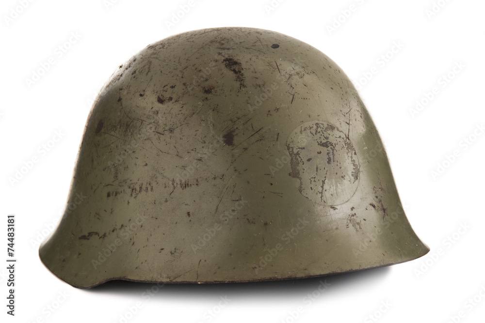 Old Military Helmet Stock Photo | Adobe Stock