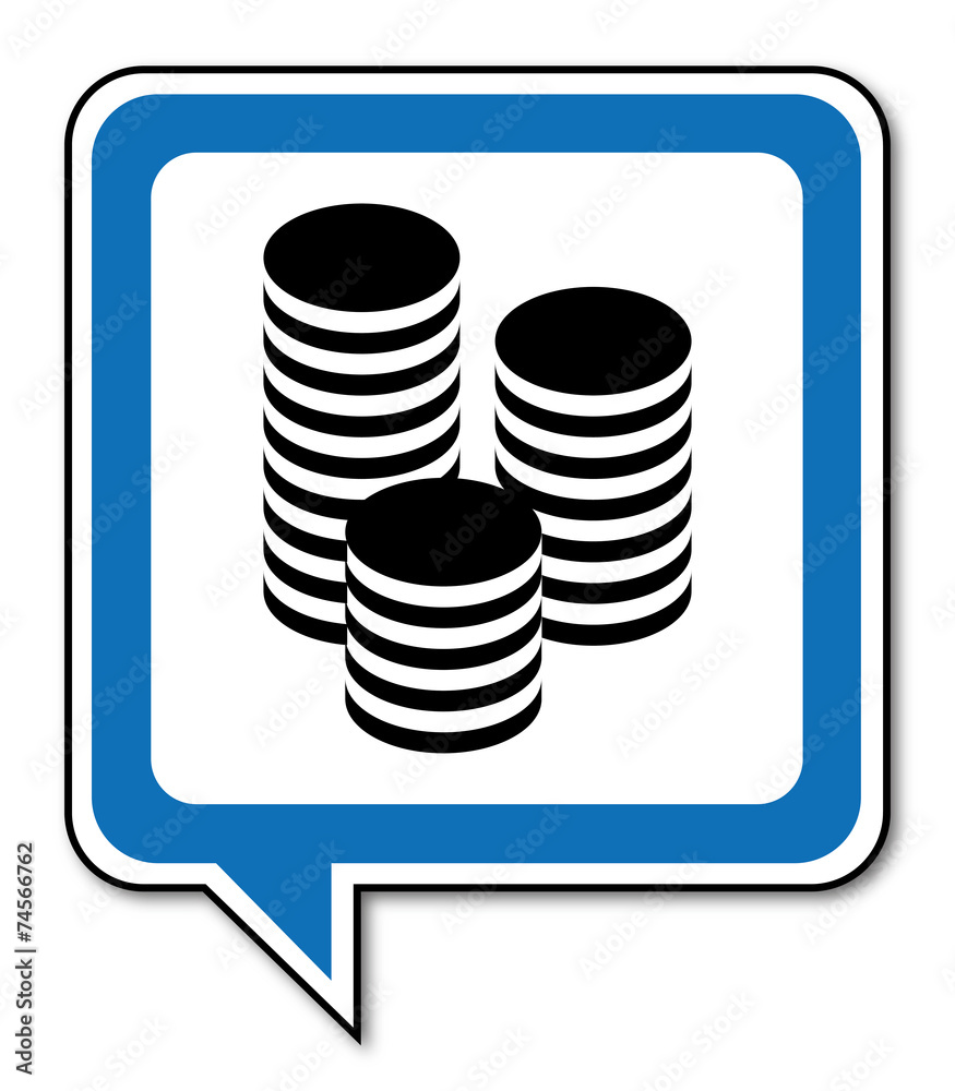 Logo pièces. Monnaie. Stock Vector | Adobe Stock