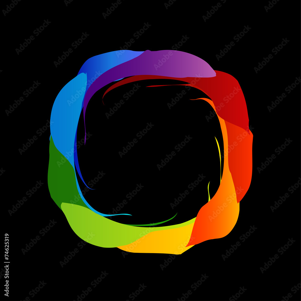 Spectrum of visible light- color wheel design Stock Vector | Adobe Stock