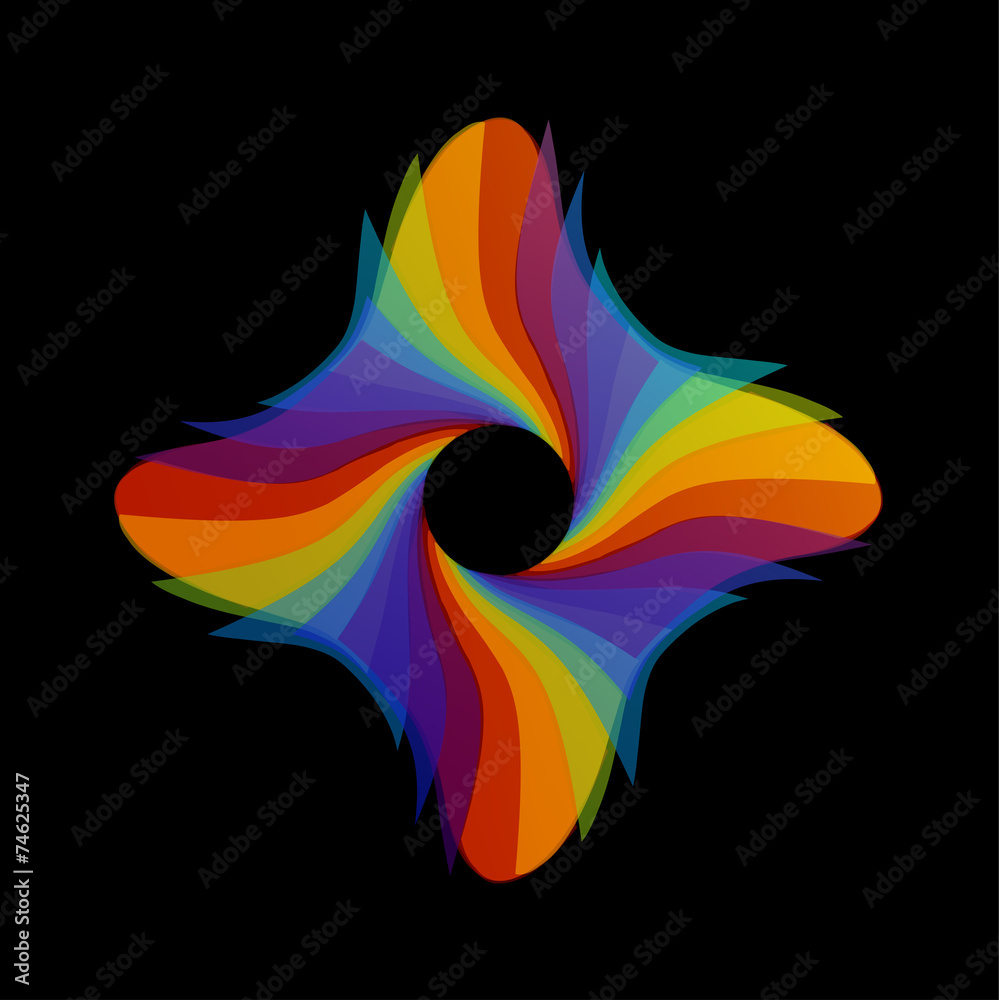 Spectrum of visible light- color wheel design Stock Vector | Adobe Stock