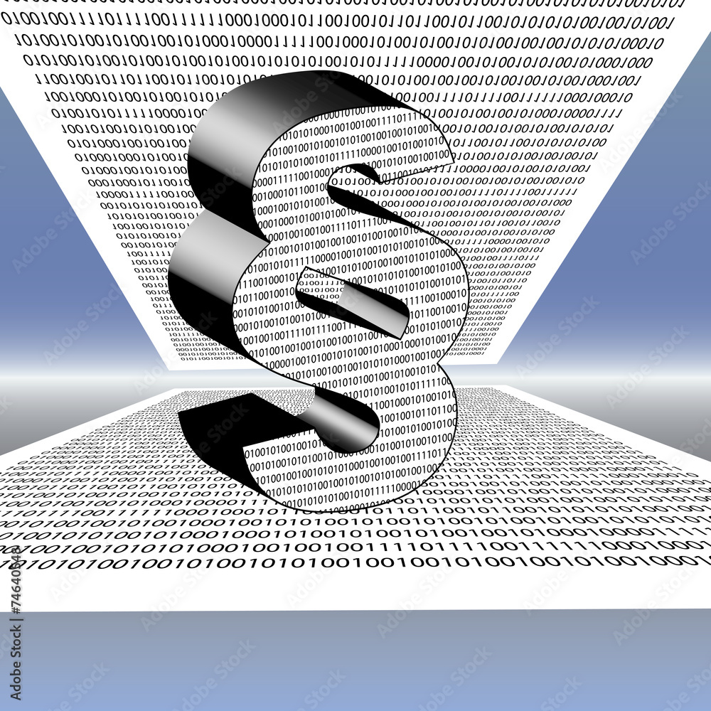 Gesetzestext digital Stock-Vektorgrafik | Adobe Stock