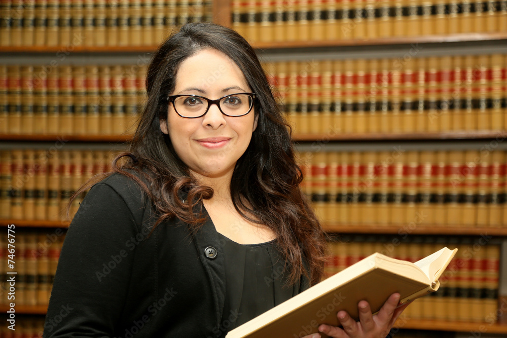 Hispanic Female Lawyer Law Office Stock Photo | Adobe Stock