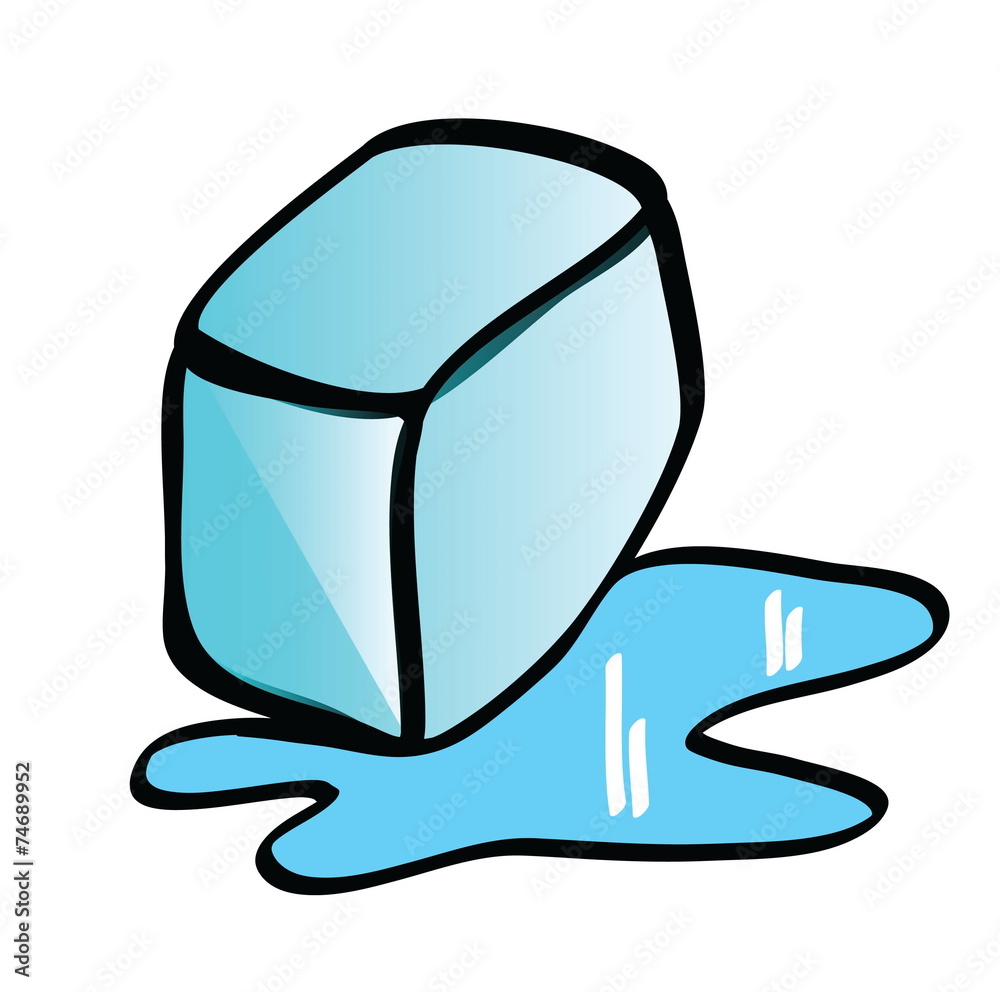 cartoon ice cube design elements Stock Illustration | Adobe Stock