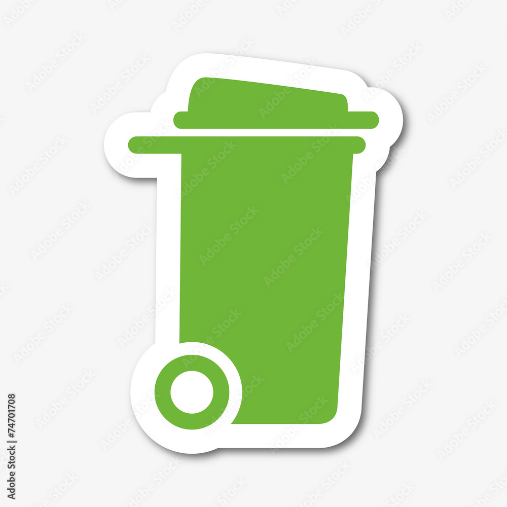 Logo poubelle. Stock Vector | Adobe Stock