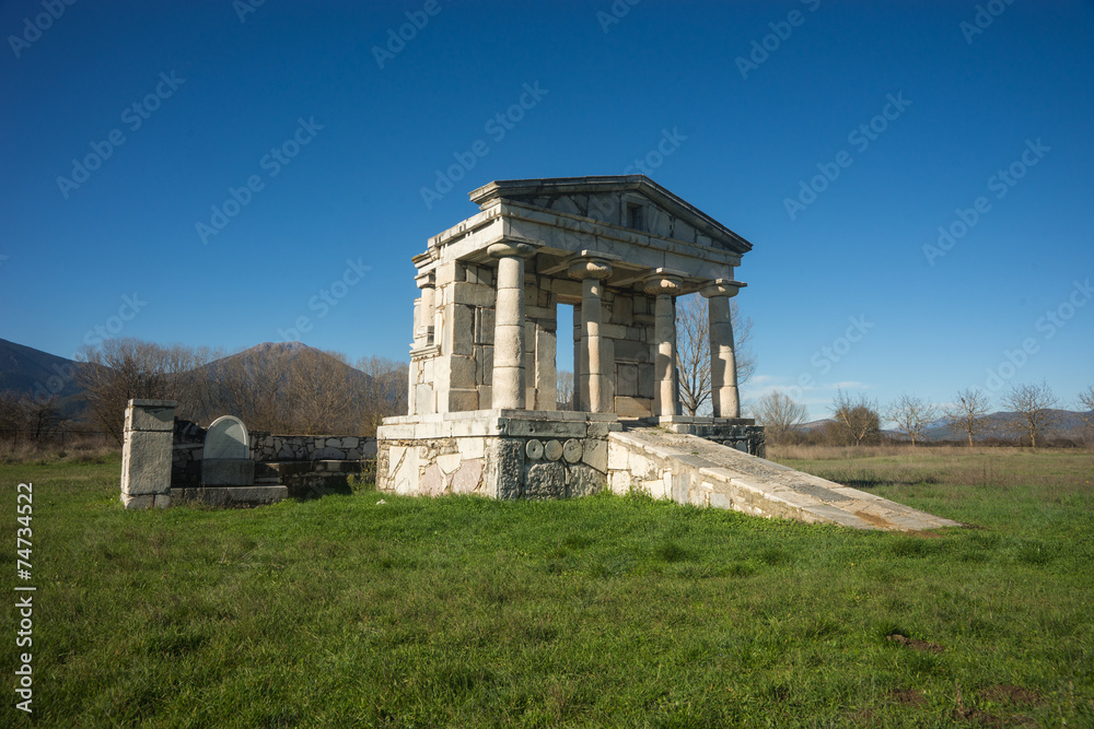 Temple of Poseidon at Ancient Mantineia, Arcadia, Peloponnese, G Stock ...