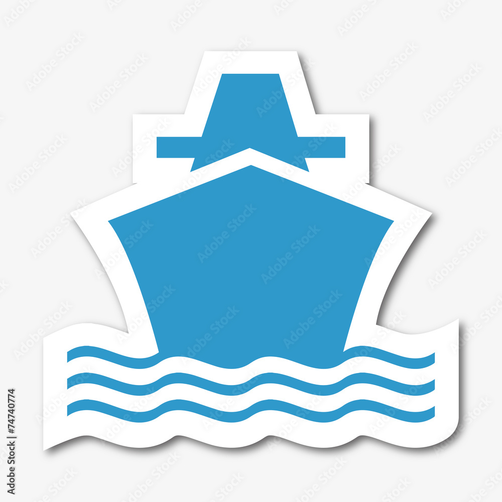 Logo transport maritime. Bateau. Stock Vector | Adobe Stock