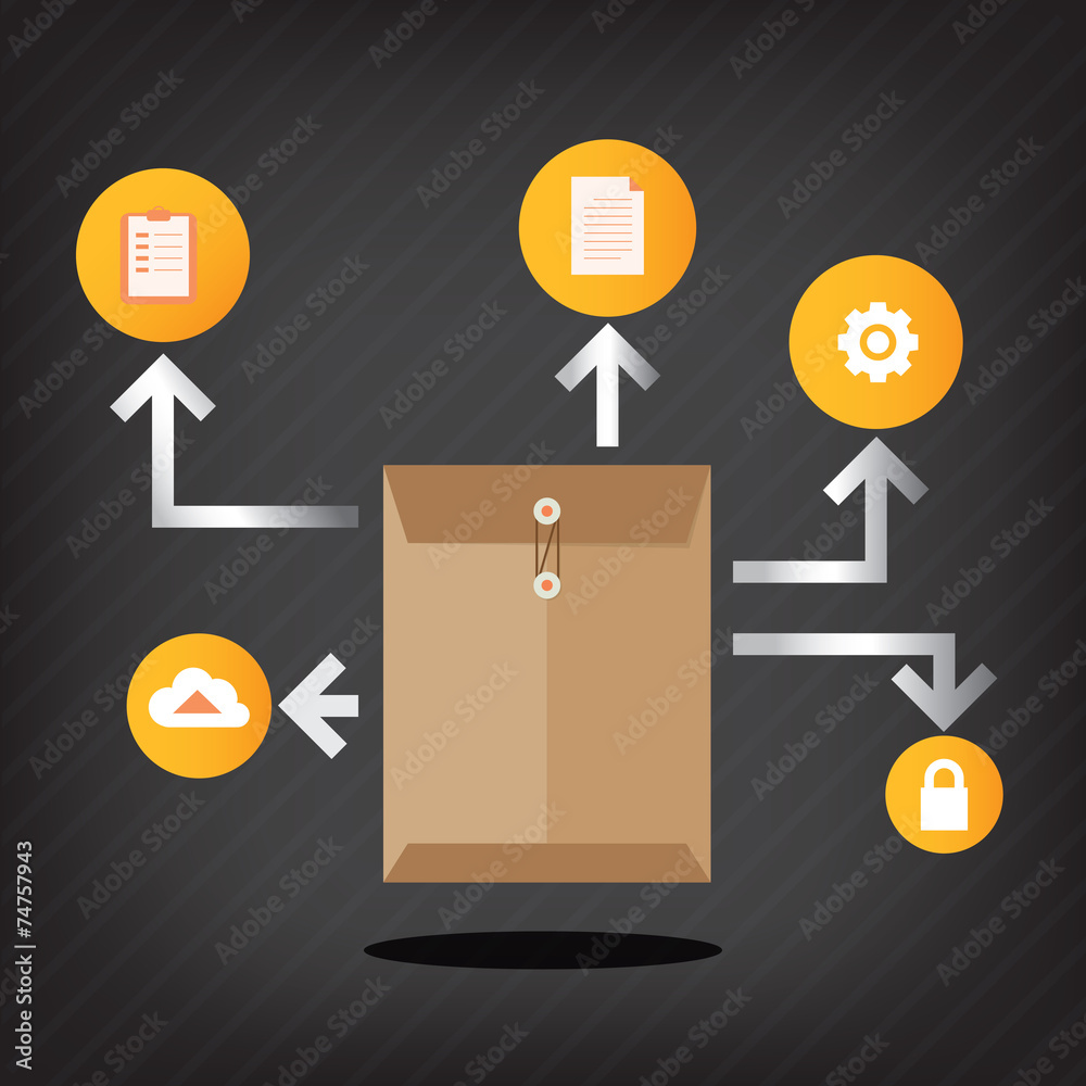Vector manila envelope Stock Vector | Adobe Stock
