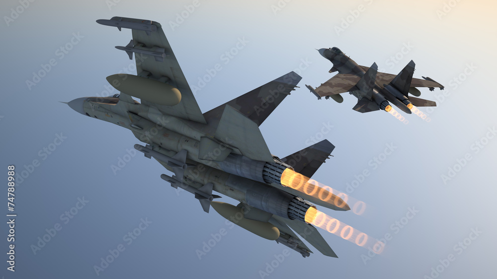 Photo & Art Print battle planes su-37, Alexanderk